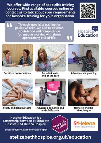 Hospice Education | Specialist Training | Care Development East